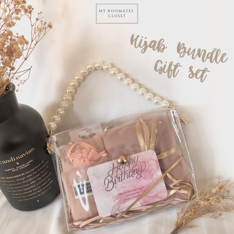 Hijab GIFT SET/HIJAB HAMPERS/Cute HAMPERS Transparent Bags/HIJAB GIFT ...