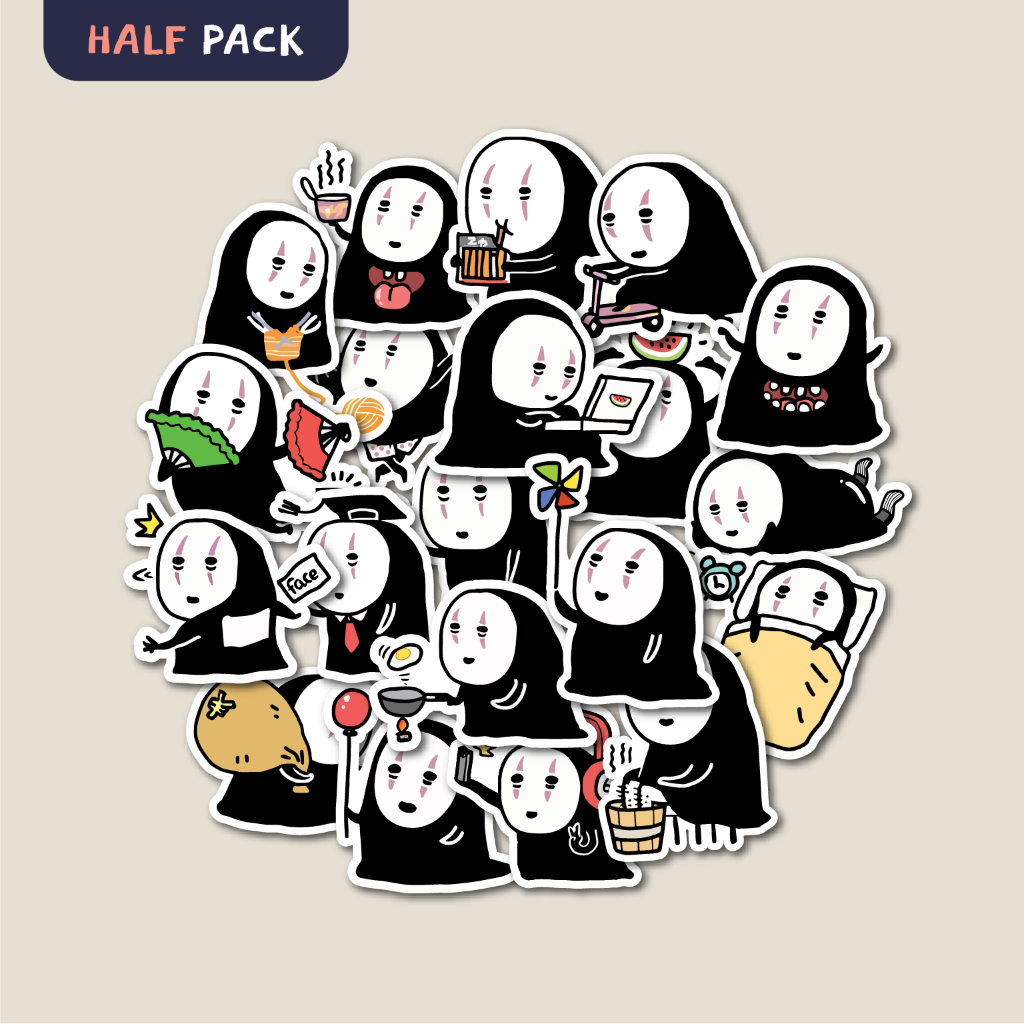 Noface CHIBI STICKER PACK | Tumbler STICKER | Helmet Suitcase LAPTOP ...
