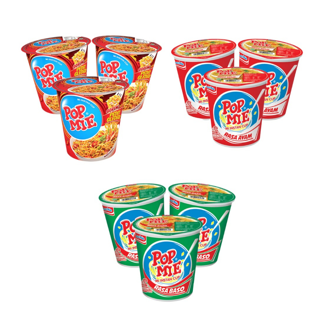 Pop noodle soup and fried package 75 grams (3 PCS) | Shopee Malaysia