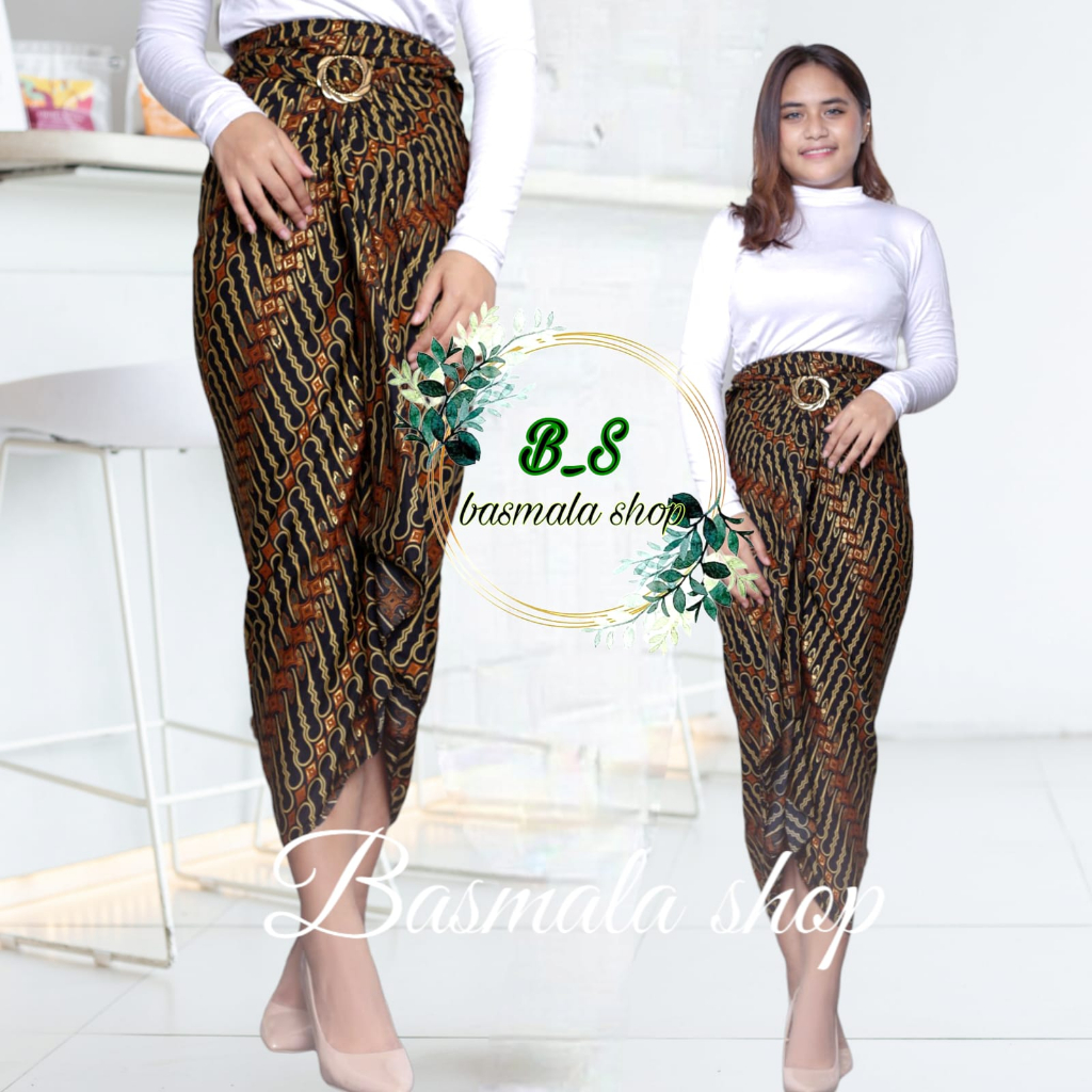 HITAM Batik Sogan BATIK LILIT Skirt/LILIT Skirt/KEBAYA Bottoms/KEBAYA ...