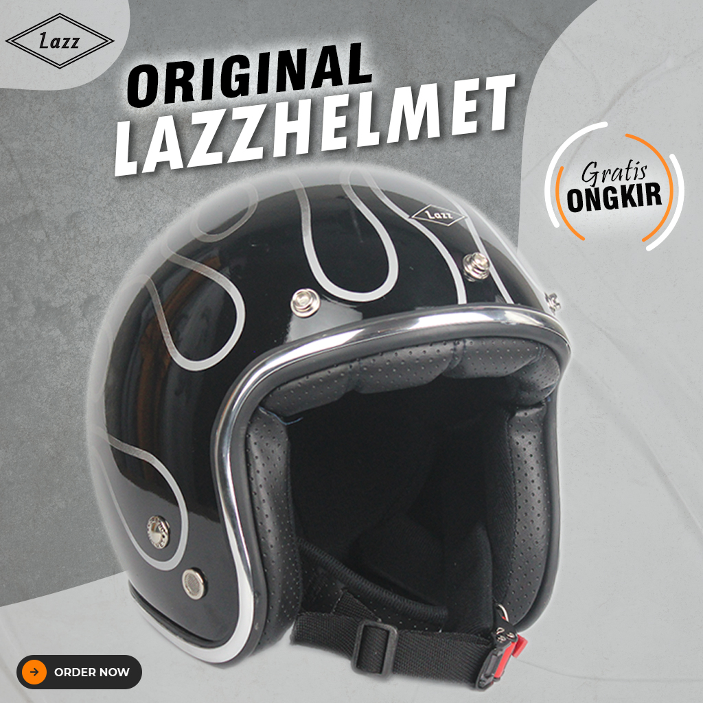 Retro lazz Helmet classic Fire motif original Men's Latest Guarantee ...