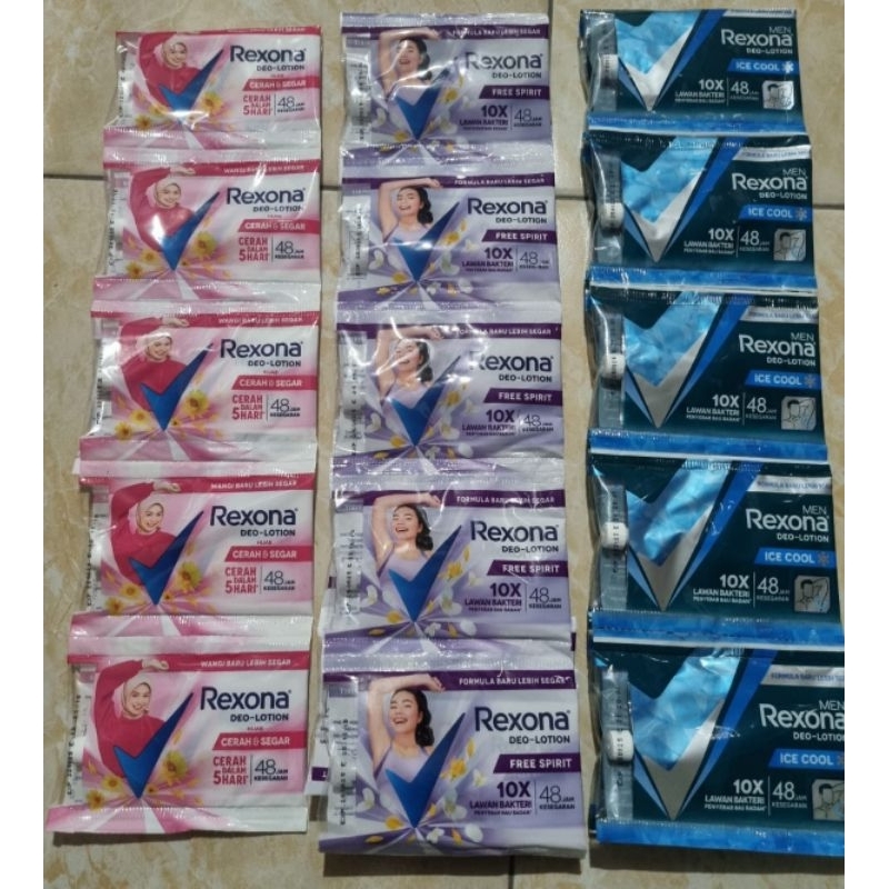 Rexona men/women pack contains 12 sachets | Shopee Malaysia
