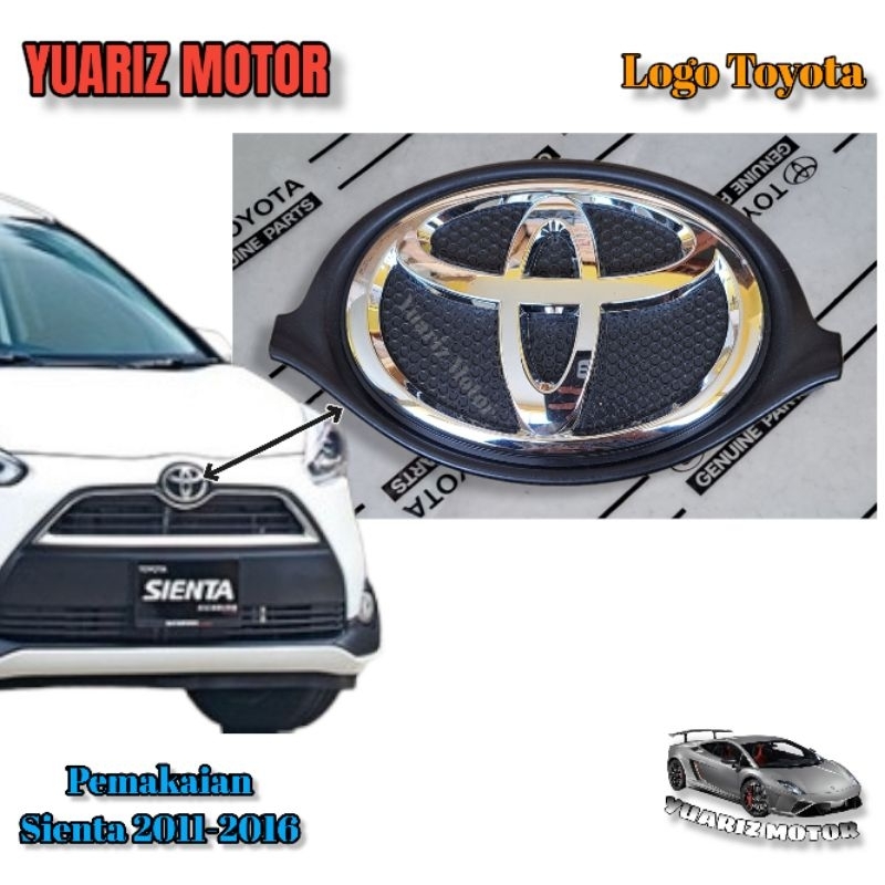Original 2011-2016 toyota sienta Front grill logo / original sienta ...