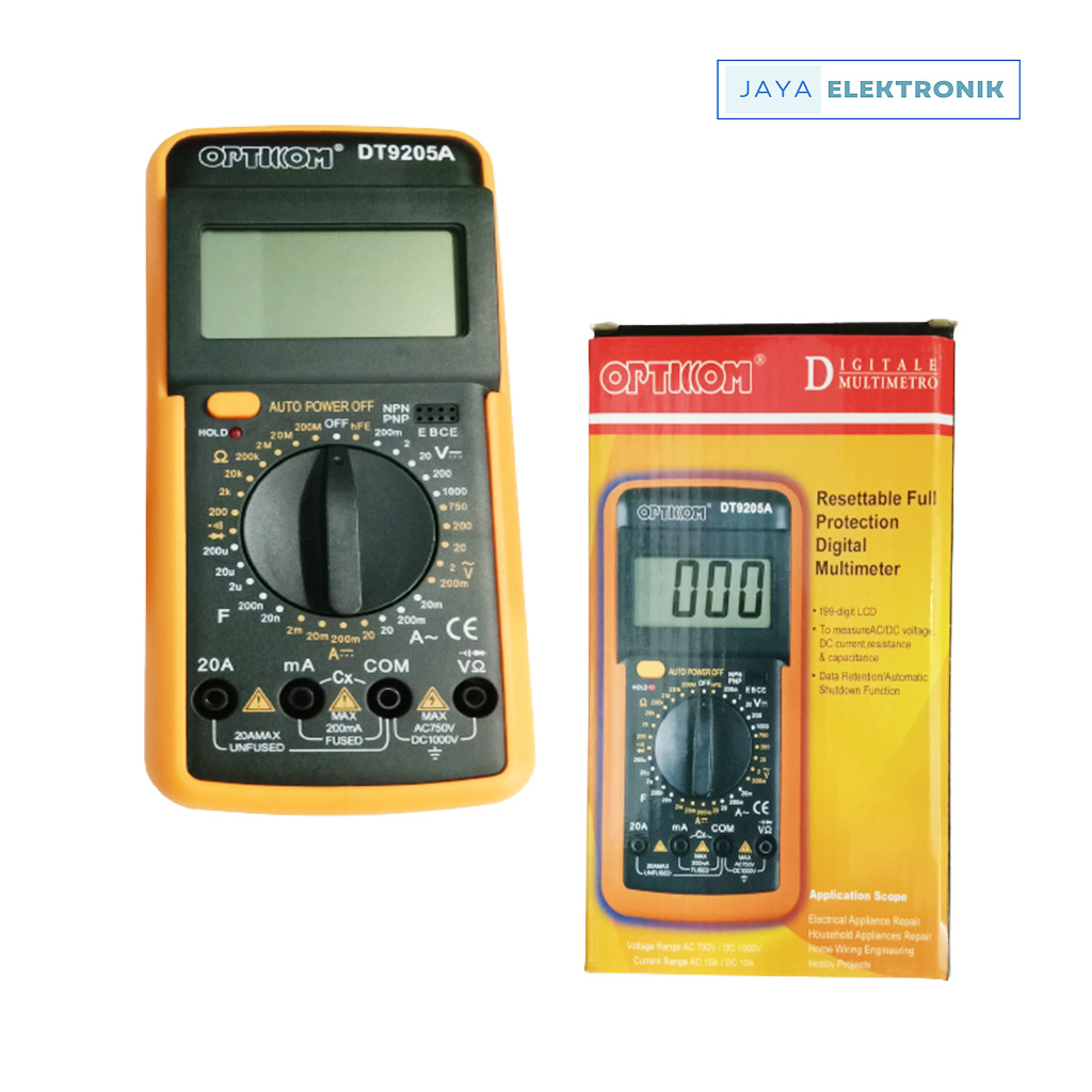 Dt9205a OPTICOM Digital Multimeter Multitester | Shopee Malaysia