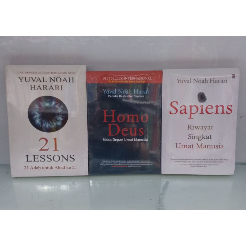 Package Of 3 Books, Sapiens, Homo Deus And 21 Lessons - Sapiens, A ...
