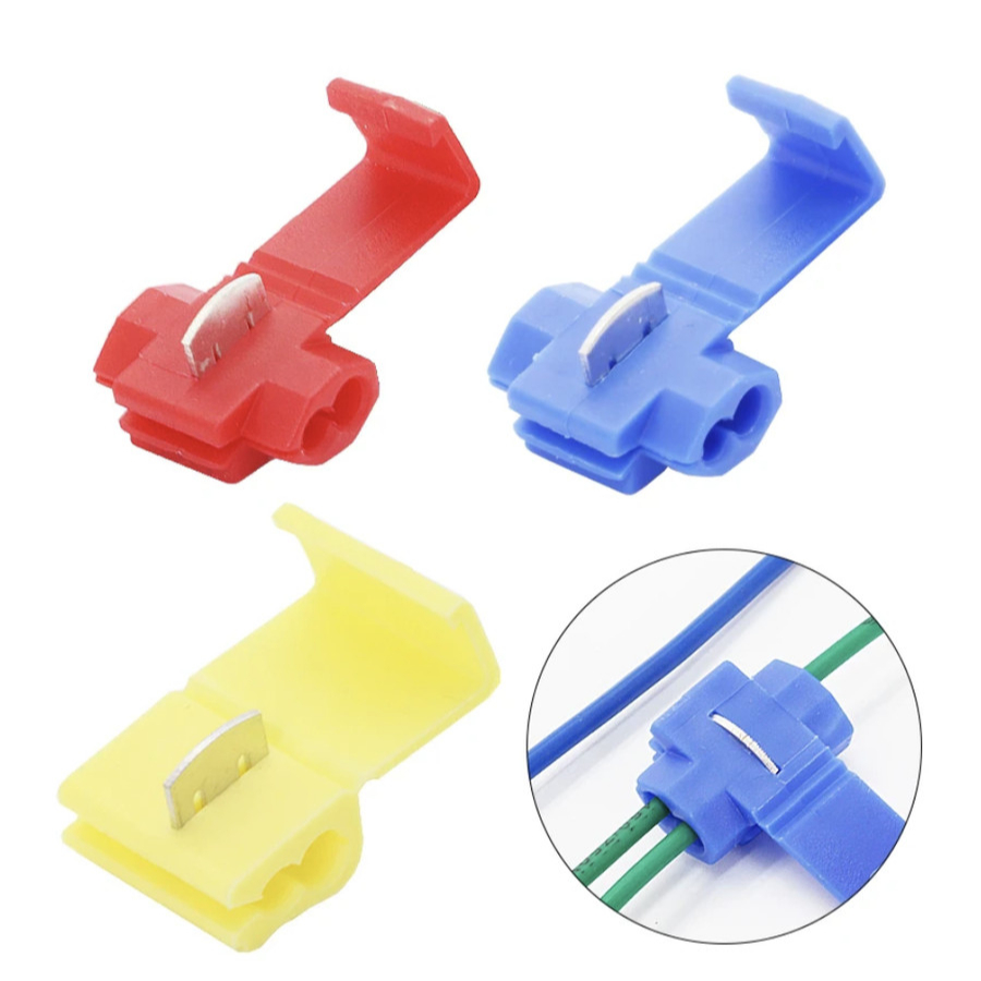 MERAH Quick Wire Connector Scotch Lock splice wiring Terminal Block red ...