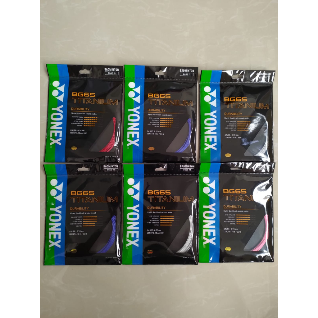 Original Yonex BG 65 Titanium Badminton Racket Strings | Shopee Malaysia