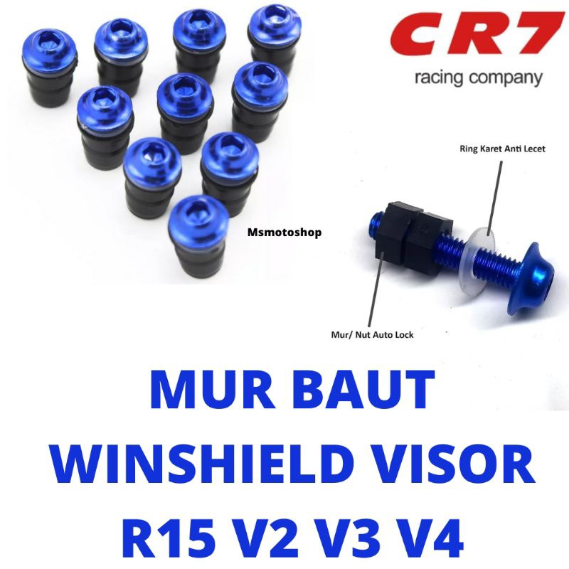 Bolt Nut WINDSHIELD VISOR R15 V2 V3 V4 Price 1 Piece Bolt | Shopee Malaysia