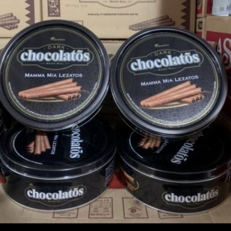 1 Box CHOCOLATOS WAFER ROLLS DARK PREMIUM EDITION Contents 6 Cans X 190 ...
