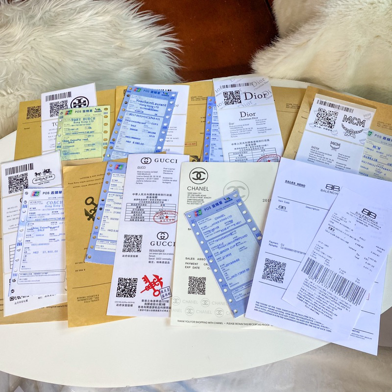Fake Bill Various Imported Brands Receipt for Purchasing Bags | Shopee ...
