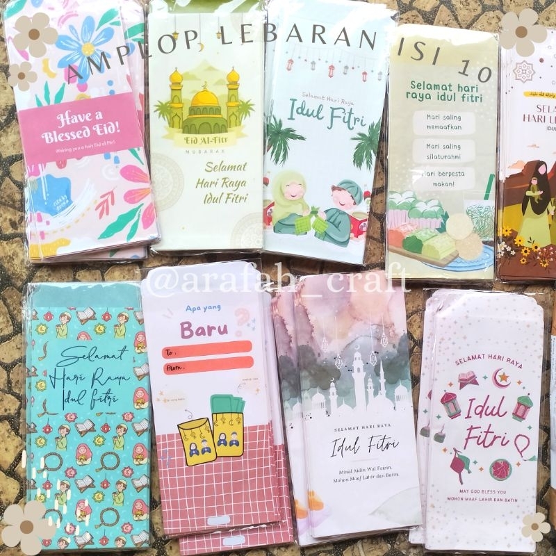 Jumbo Lebaran Envelope Contains 10 Sheets Of Aesthetic Motifs, You Can ...