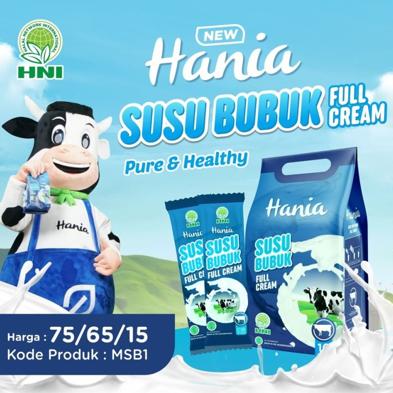 Hania Milk Powder FULL CREAM Pure Healty New Cow Milk HNI HPAI Original ...