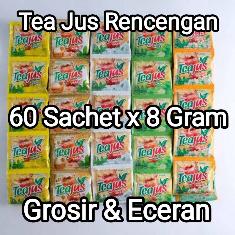 Tea jus 60 Sachets x 8 Grams Complete Flavor Variants | Shopee Malaysia