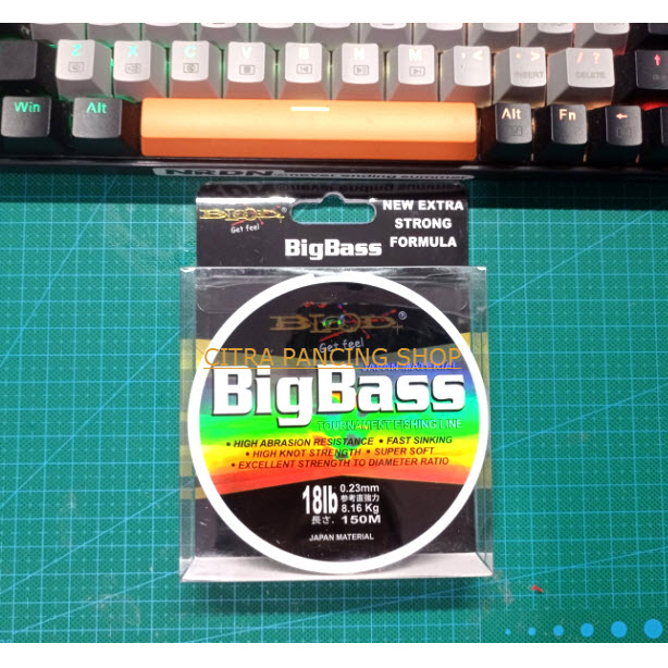BLOOD STRINGS SPECIAL BASSBIG NO. 0.23MM 18LBS DRAG 8KG/ 150M LONG ...