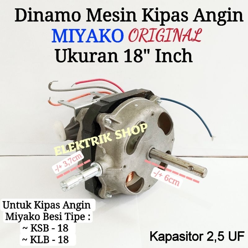 MESIN ORIGINAL MIYAKO FAN MACHINE DYNAMO 18"INCH TYPE KSB 18 KST 18 ...