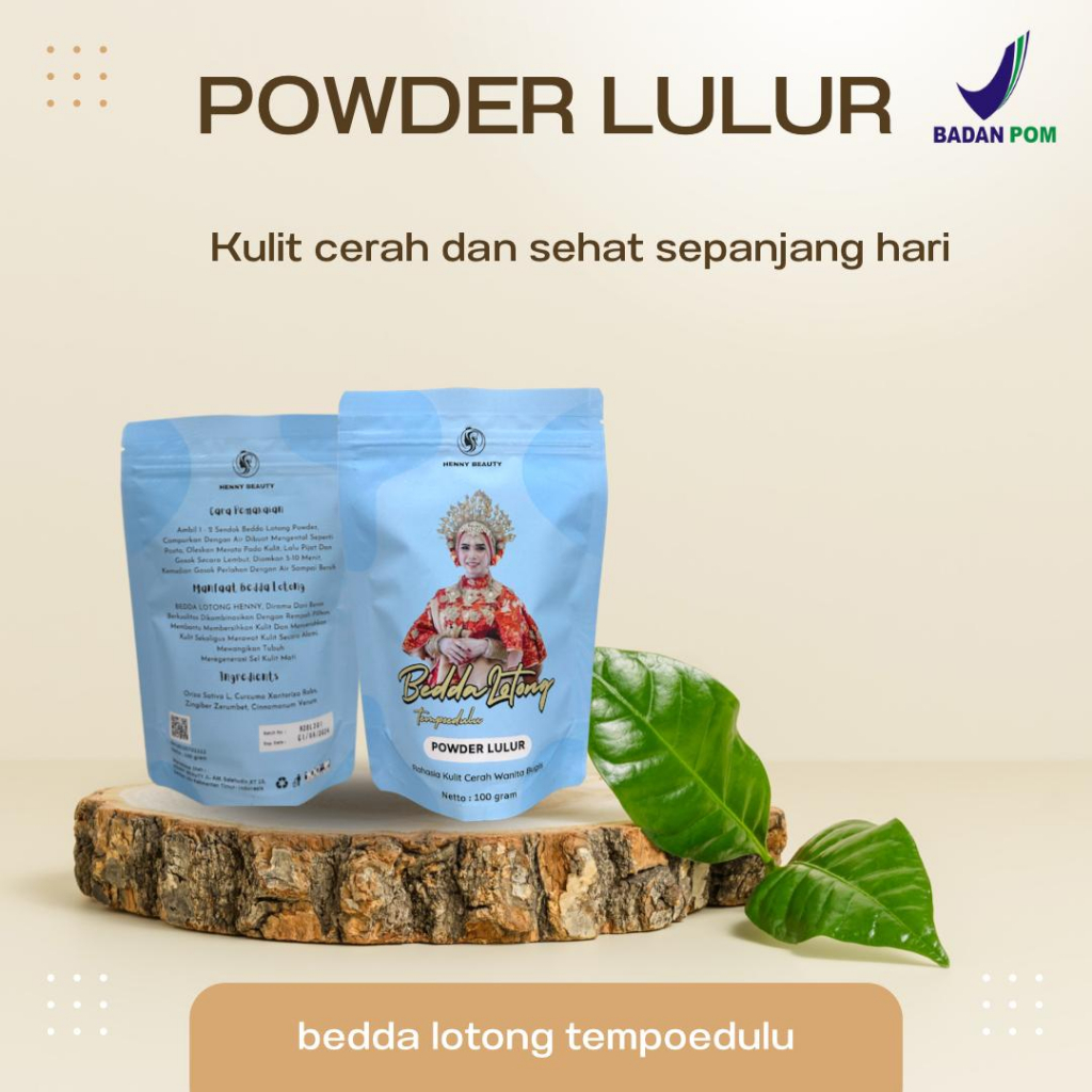 Henny Beauty Lulur & Bedda Lotong Powder Mask 100 Grams | Shopee Malaysia
