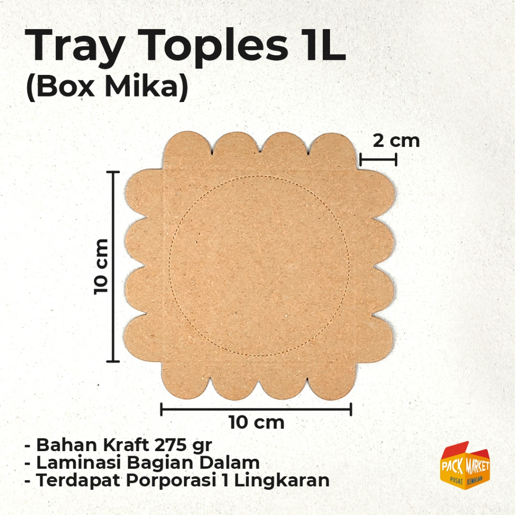 Mica box Base per 1 pc (box with Jar, Gable box, Cake box) | Shopee ...