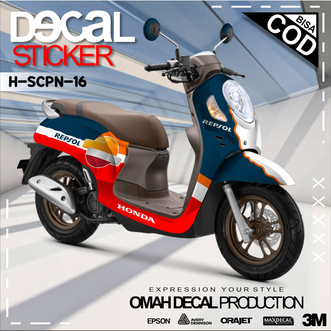 Decal SCOOPY FULL BODY VARIATIONS OF DECALS ACCESSORIES FOR HONDA ALL ...