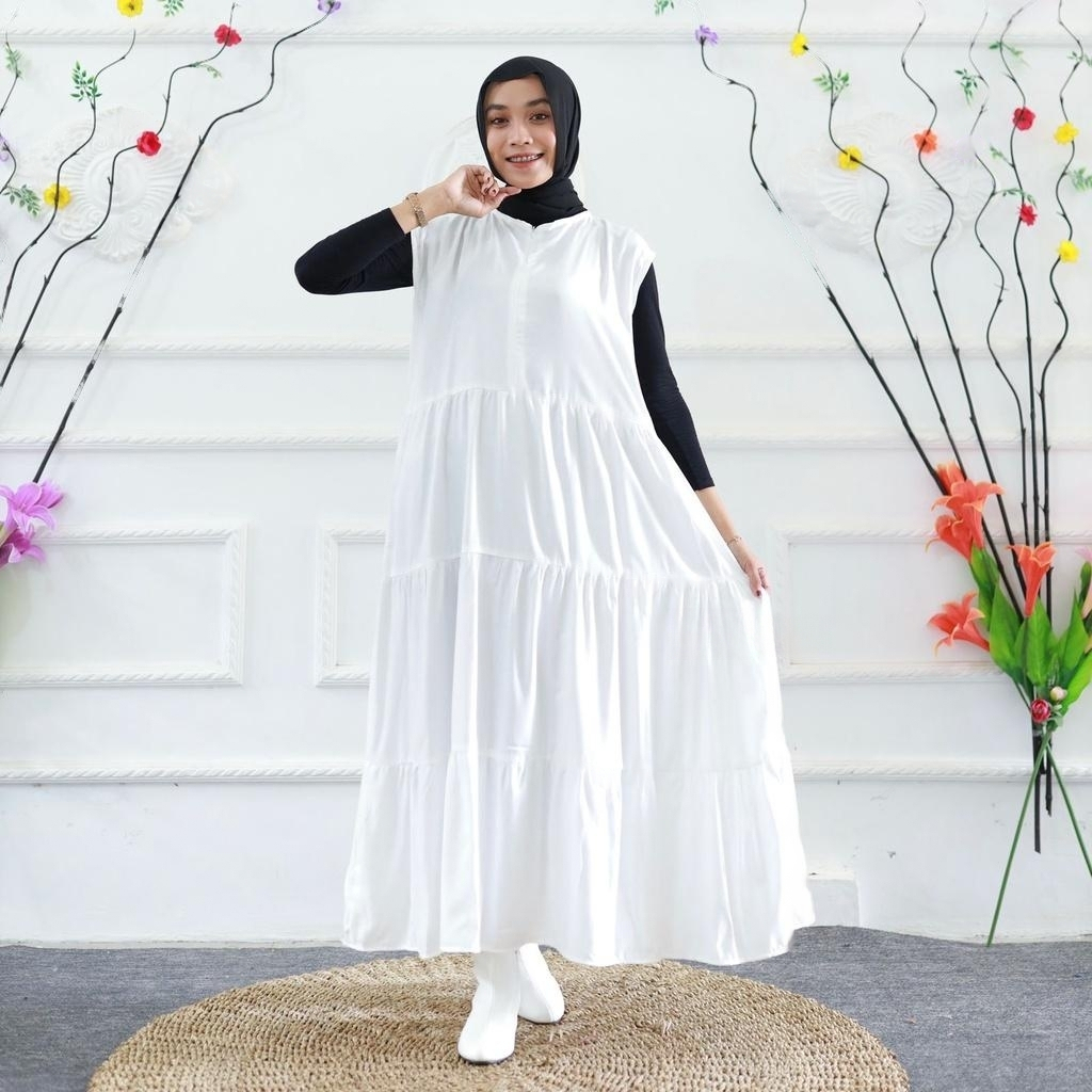 Basic INNER LONG DRESS Stacking Sleeveless/MAXI DRESS FRIENDLY | Shopee ...