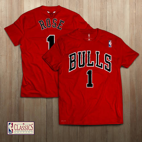 Baju - KAOS - KAOS Basketball FANS ROSE BULLS 1 - TSHIRT ROSE BULLS 1 ...