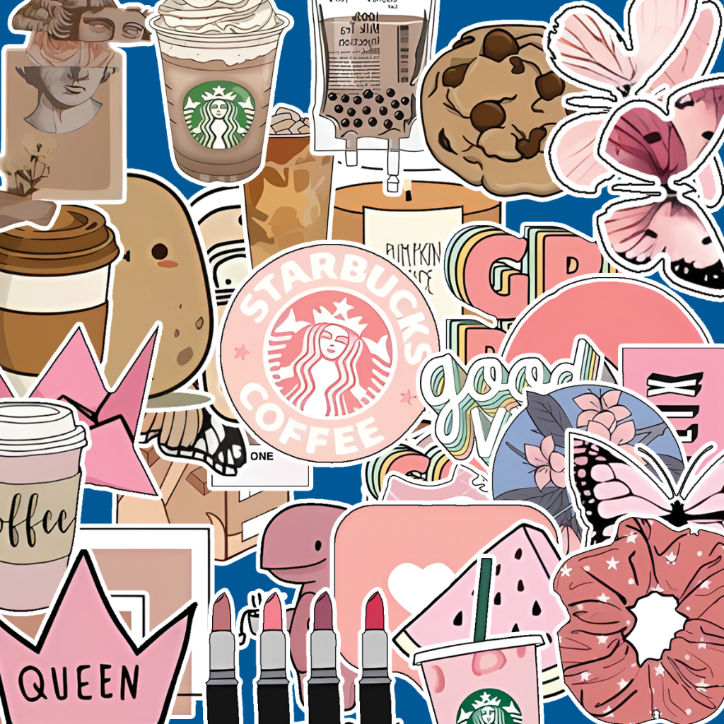 AESTHETIC LAPTOP STICKERS, HP ACCESSORIES, WATERPROOF, MOTIF, HELMET ...