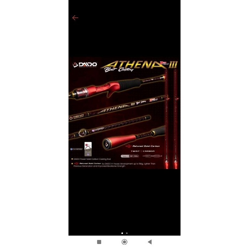 BC Daido Athena III pro Series 10-20 LB fishing rod | Shopee Malaysia