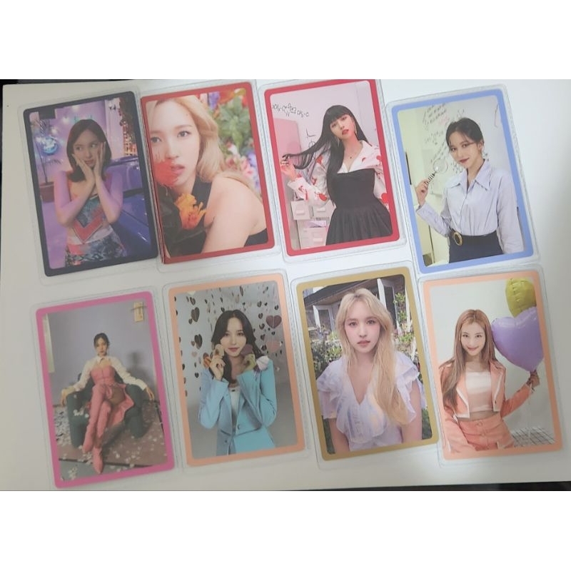 Twice Photocard Benefit Nayeon Mina Sana Official More Eyes Wide Open Formula of Love | Shopee ...