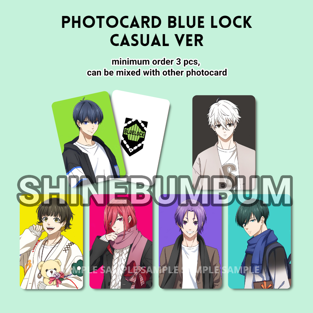 Photocard Blue Lock Casual Ver (2-Sided) | Shopee Malaysia