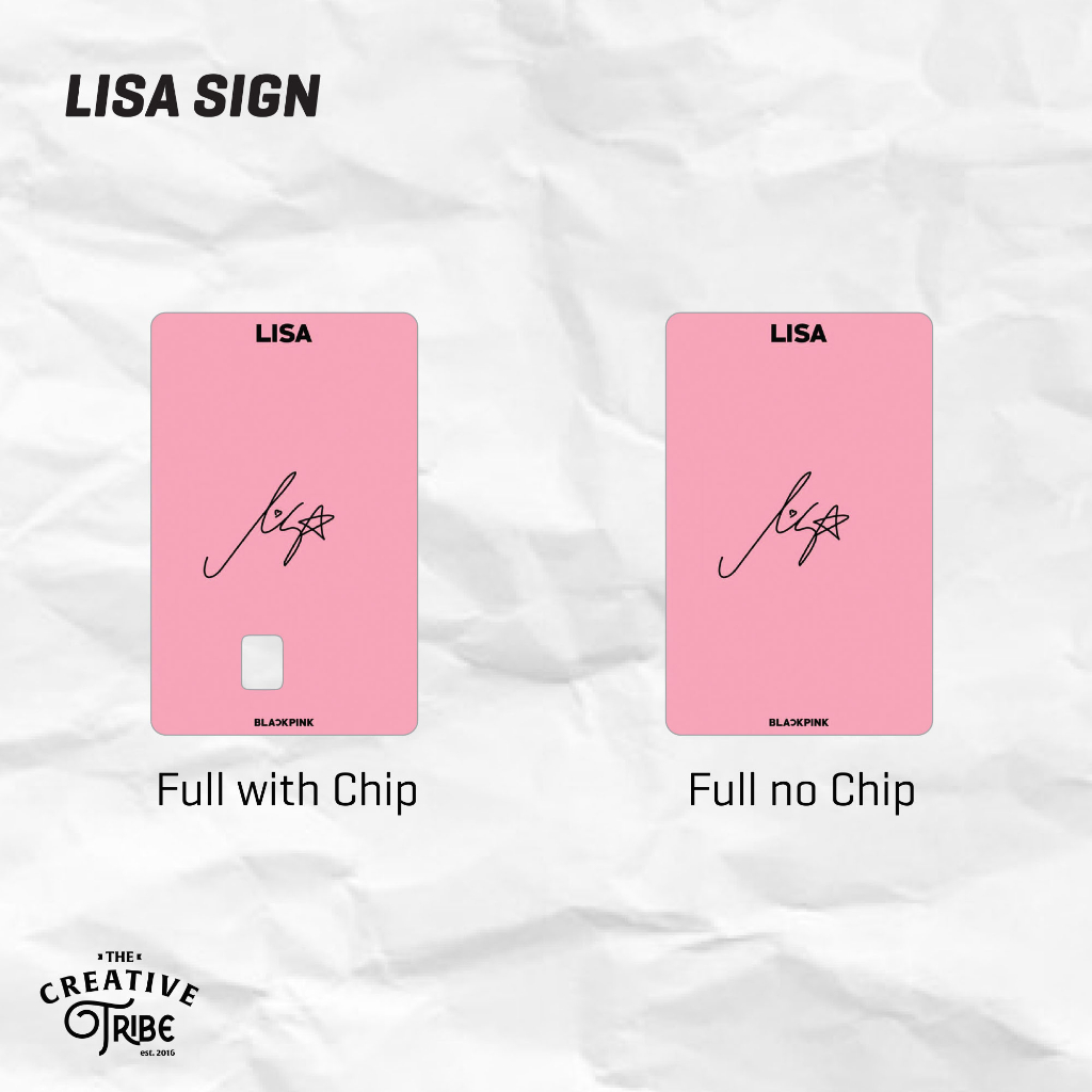 Blackpink - Sticker Skin Card - Vinyl ATM Debit Credit Etoll Lisa ...