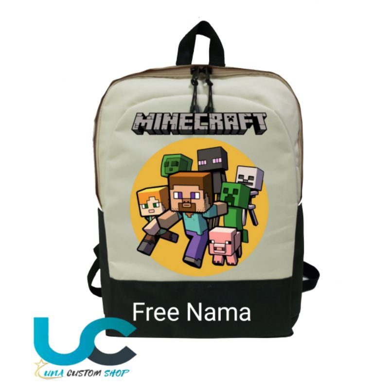 Minecraft Kids Bag | Minecraft Image Custom School Bag | Minecraft Kids ...