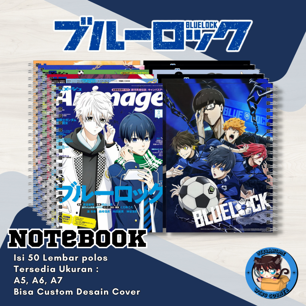 Blue lock note book / blue lock notebook / blue lock notebook (1 ...