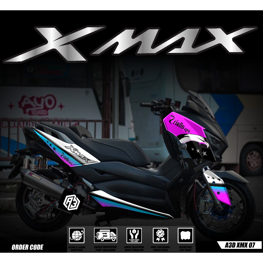 Decal Sticker XMAX Fullbody Dekal Sticker YAMAHA XMAX Full body PREMIUM ...
