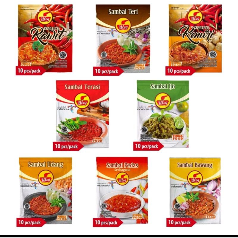 Vina uleg sashet chili sauce/ spicy chili sauce/ onion chili sauce ...