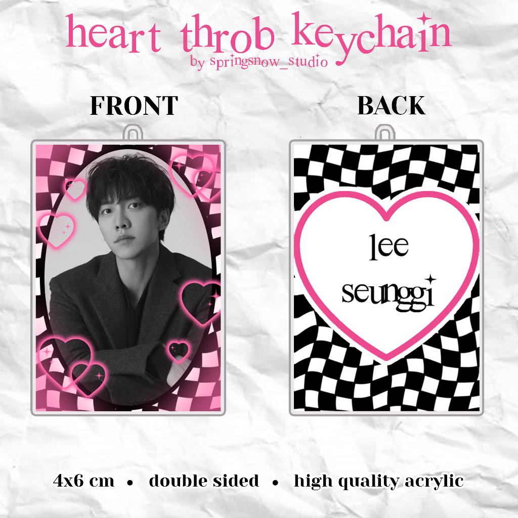 GANTUNGAN [READY] K-drama Actor Heart Throb Acrylic Keychain / Acrylic ...