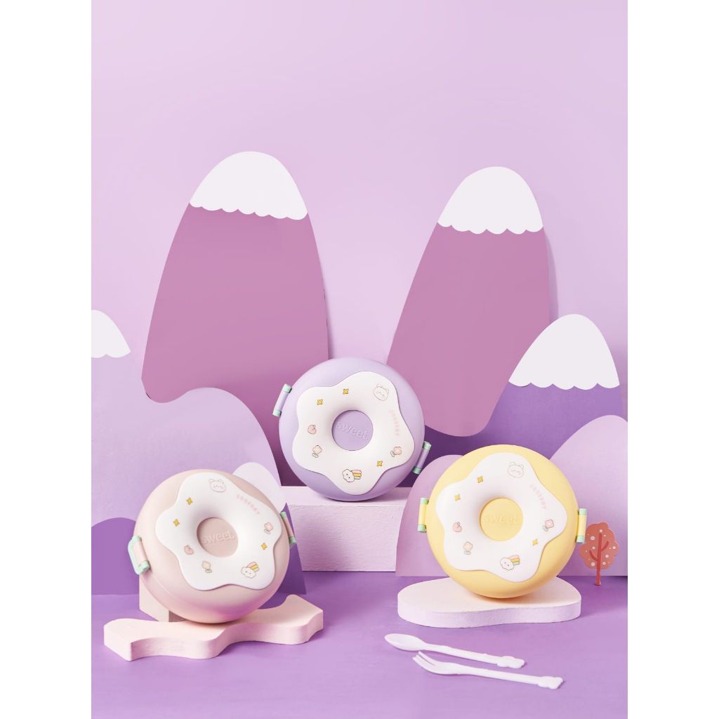 LUNCH BOX 3 DONUT SHAPES (6717) | Shopee Malaysia