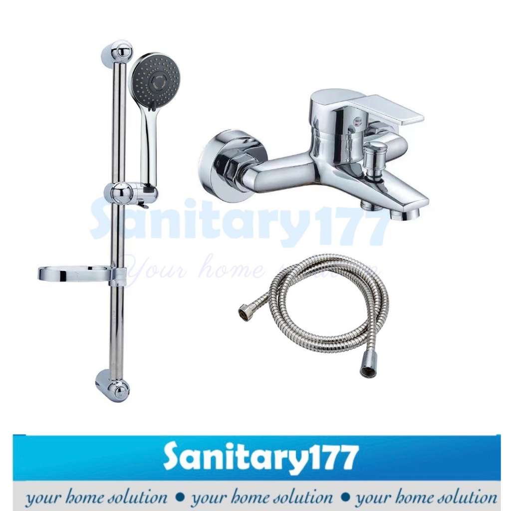 Bundling package of Hot and Cold Bathtub Faucet KD mixer & shower pole ...