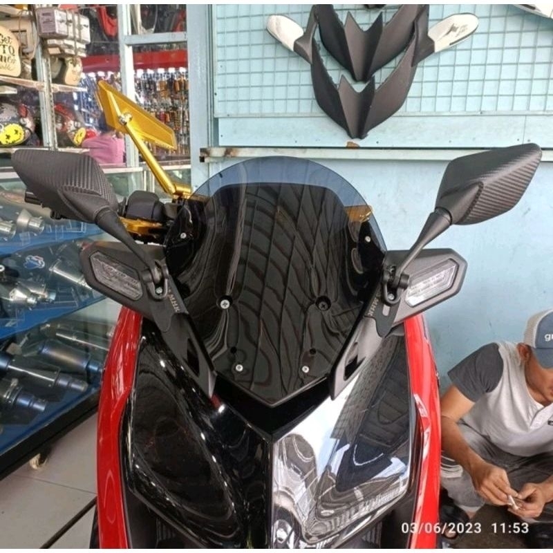 Xmax 250 new serpo bracket plus rear view mirror xmax 250 serpo holder ...