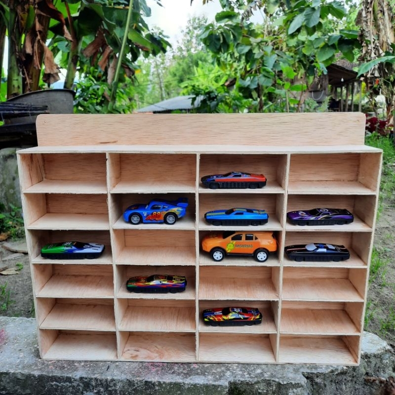 Hotwheels diecast rack, contains 24 1:64 scale slot boxes | Shopee Malaysia
