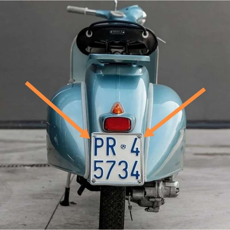 Classic VESPA NUMBER PLATE FRAME SIP MODEL | Shopee Malaysia