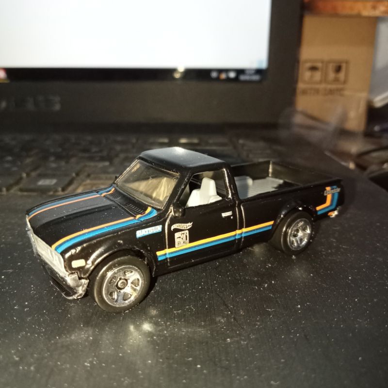 Greddy Datsun 620 Pickup Truck Matte Black Hw Hot Wheels Hotwheels Bday ...
