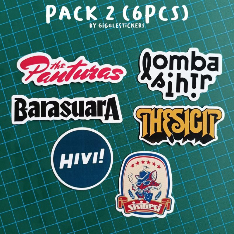 LOKAL Indie Punk Local Band Sticker Pack | Shopee Malaysia