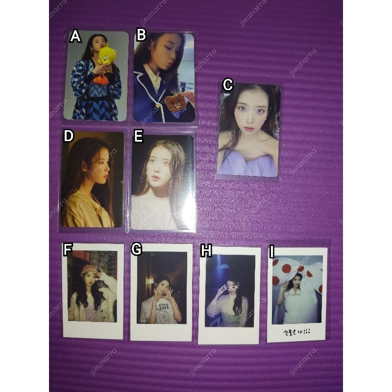 Iu Photocard Polaroid Official - Lilac, Celebrity, Strawberry Moon, POB ...