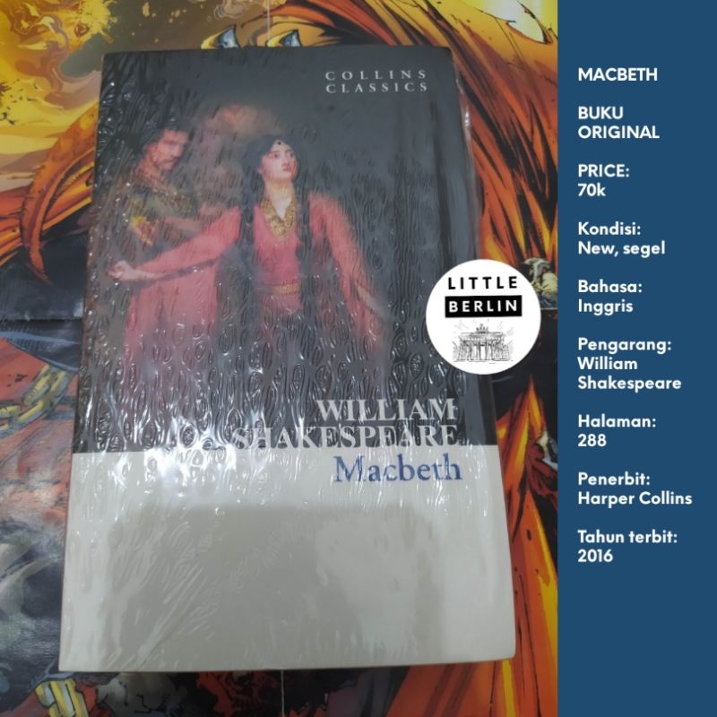 Macbeth William Shakespeare Collins Classics English Novel Literature ...