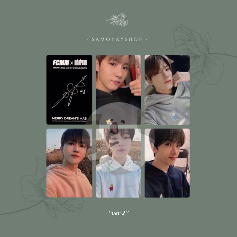 Photocard Fcmm Nct Dream V1 V2 Christmas Special Edition Merry Dream's ...