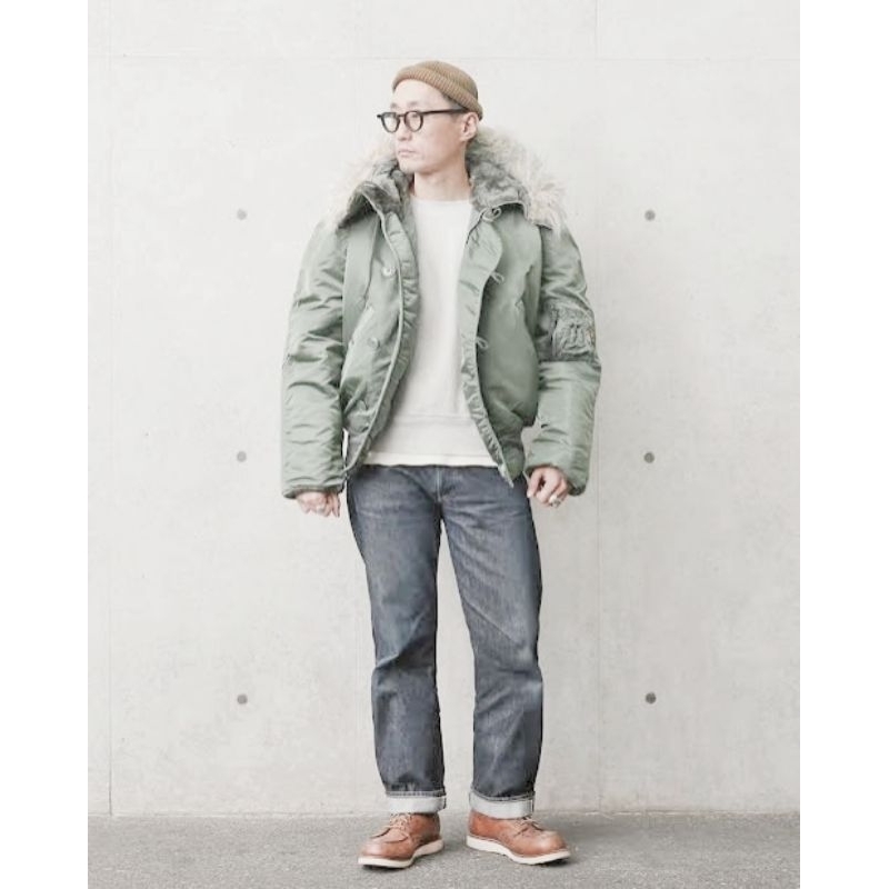 Alpha industries original n2b bomber parka Jacket us army original army ...