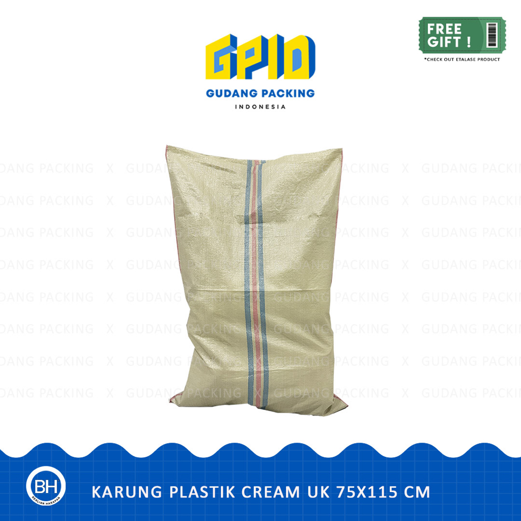 100kg Plastic Sack 75x115 Cream | Shopee Malaysia