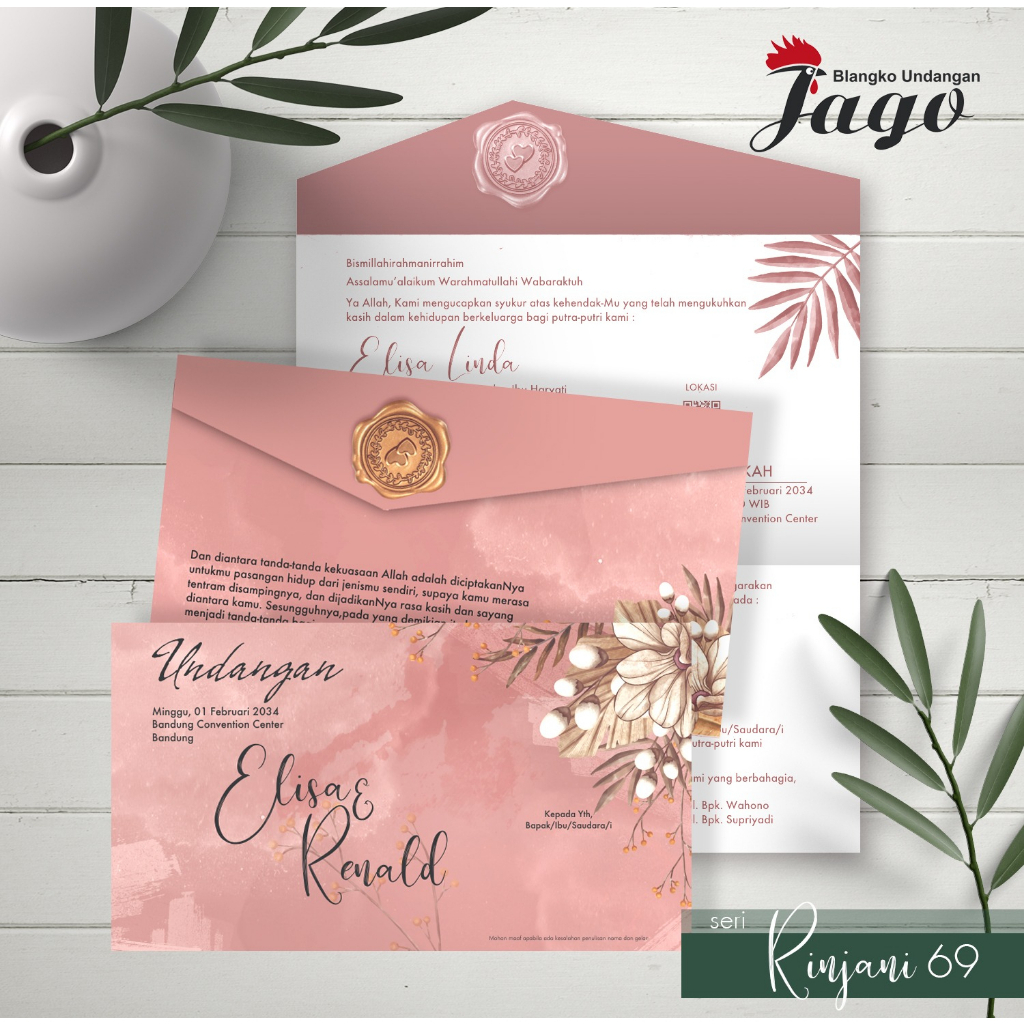 Jago 69 Invitation Blanks | Invitation | Invitation Blank | Shopee Malaysia