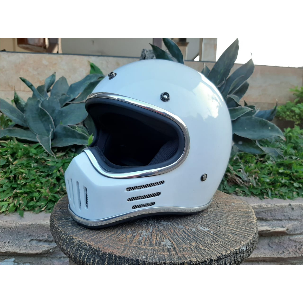 Latest cool custom cakil full face M39 bandit helmet - custom bobber ...
