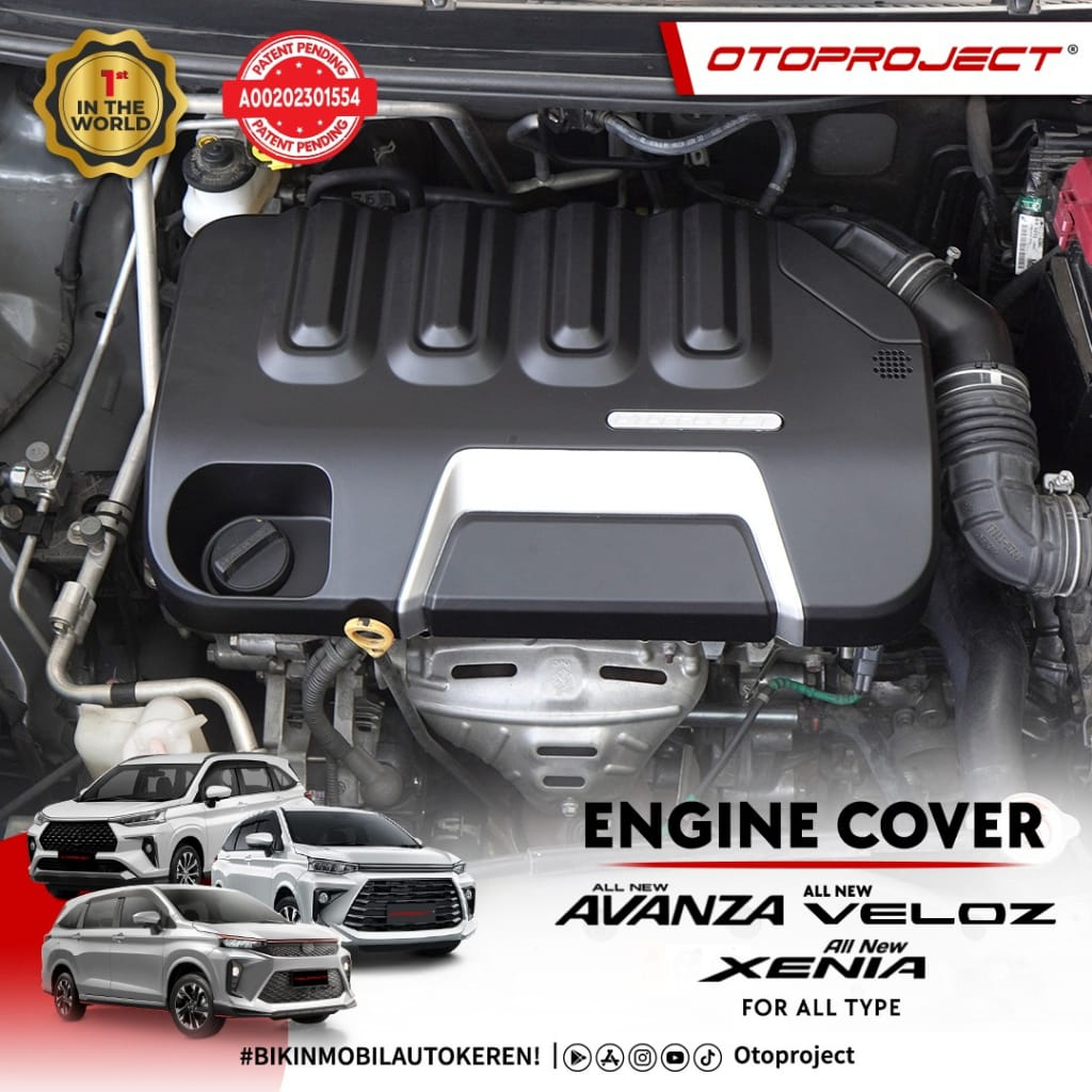 Engine Cover for All New Avanza / Xenia / Veloz 2022 - 2024 Otoproject ...