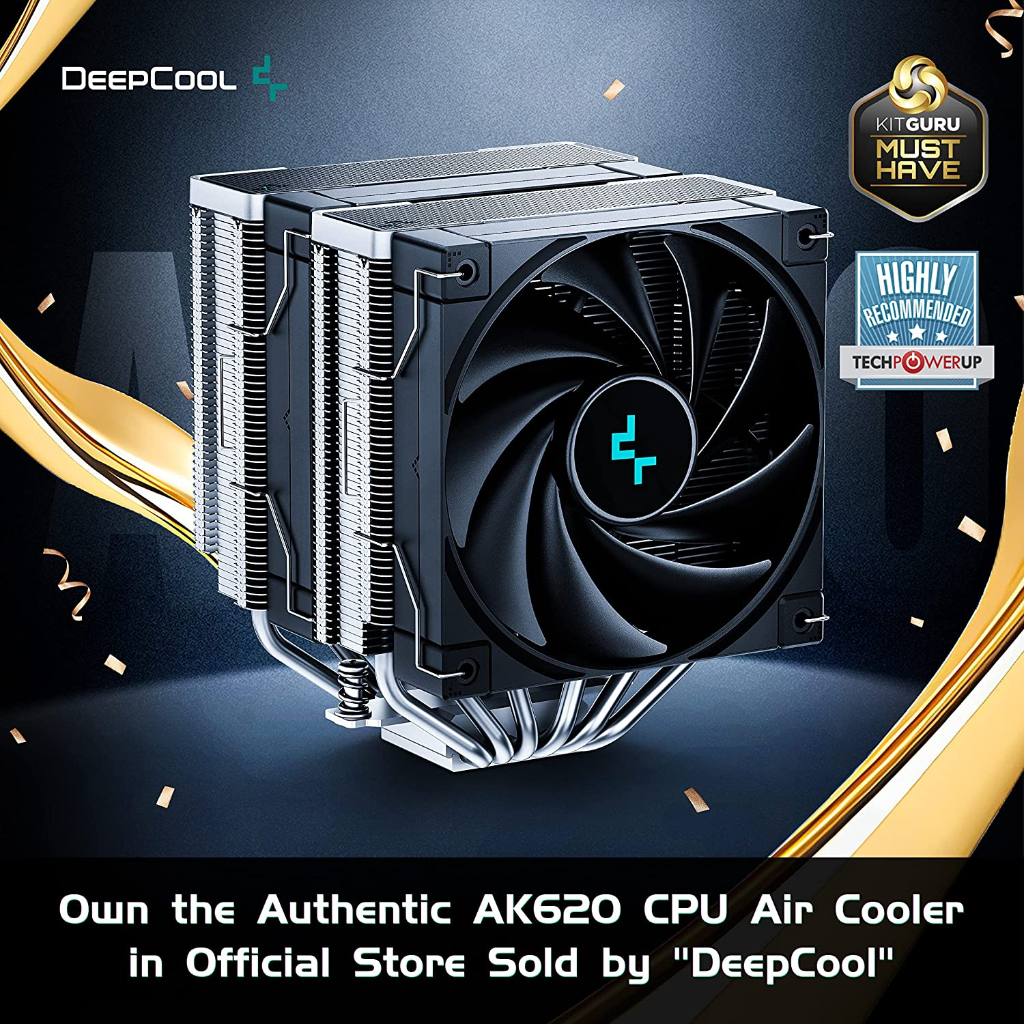 DEEPCOOL AK620 DUAL TOWER CPU PROCESSOR AIR COOLER | Shopee Malaysia